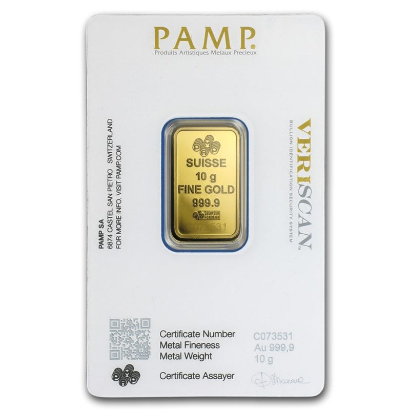 10 gram Gold Pamp Suisse Lady Fortuna (With Certificate) - Bullion Mart