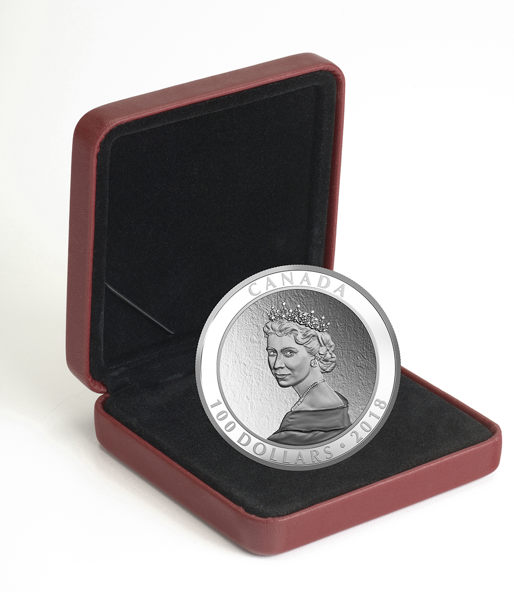 2018 $100 FINE SILVER COIN - PORTRAIT OF A PRINCESS