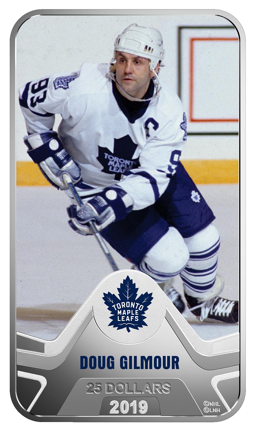 2019 $25 FINE SILVER COIN TORONTO MAPLE LEAFS®: DOUG GILMOUR - Bullion Mart