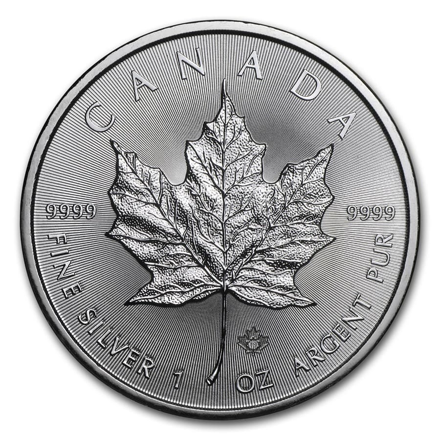 2018 1 Oz Canadian Silver Maple Leaf Bullion Mart