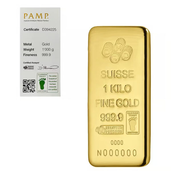 1 Kilo PAMP Gold Bar + 3 x 1 Kilo PAMP Silver Bars - Bullion Mart