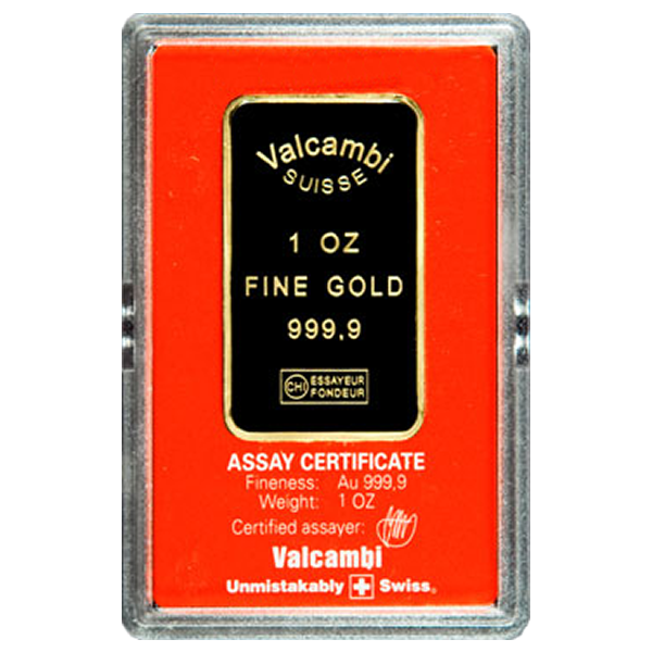 Buy 1 oz Valcambi Suisse Scotiabank Gold Bar - Toronto Canada