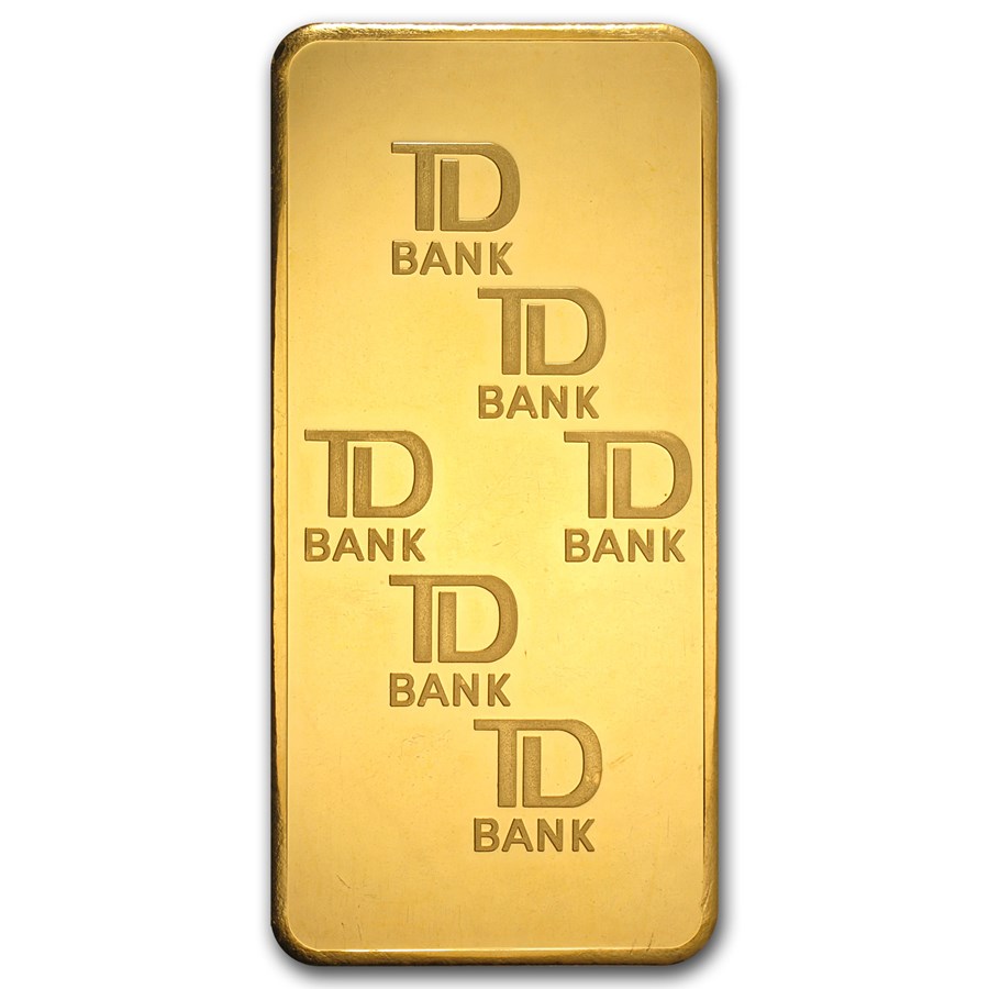 Buy 10 oz Johnson Matthey Gold Bar (TD Bank) - Toronto, Canada
