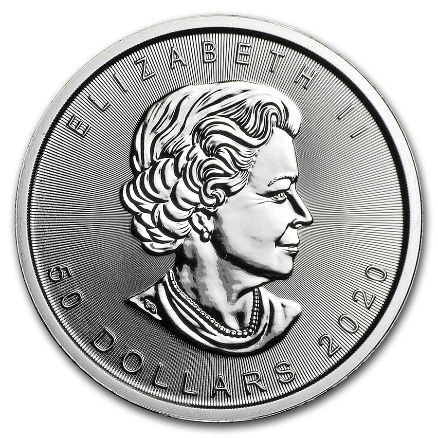 2020 1 oz Canadian Platinum Maple Leaf Coin - Bullion Mart