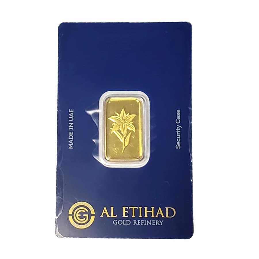 1 Gram Lily Gold Bar - Al Etihad Gold Refinery UAE - Bullion Mart ...
