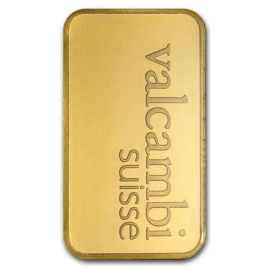 20 gram Gold Bar - Valcambi (Open Bar) - Bullion Mart