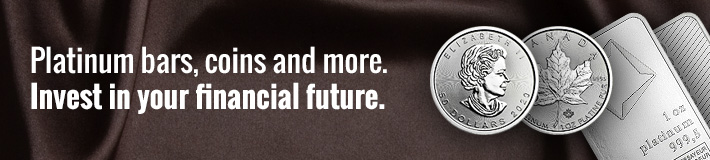 Buy Platinum Bars & Platinum Coins in Canada | Bullion Mart