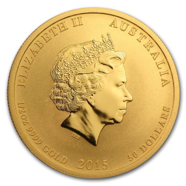 2015 1/2 oz Australian Gold Coin - Year of the Goat - Bullion Mart