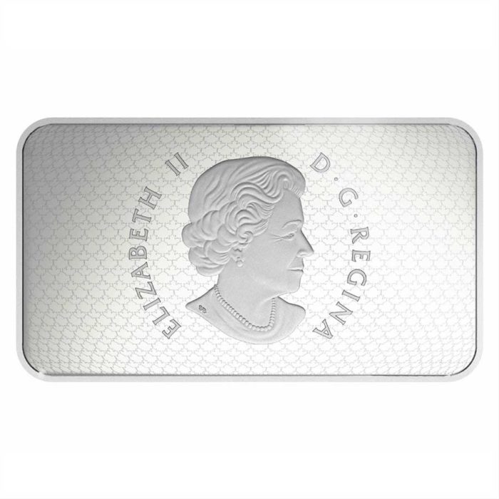 2017 $25 The Great Trail - 1.5 oz. Pure Silver Coloured Rectangular ...