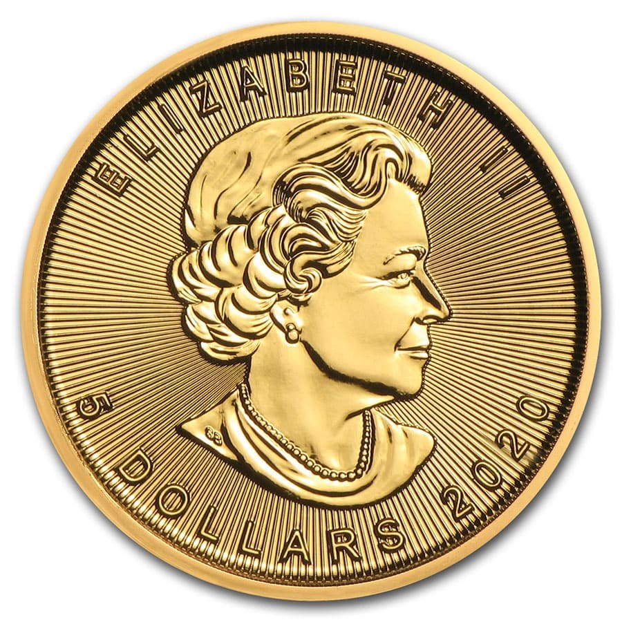 2020 1 10 Oz Canadian Maple Leaf Gold Coin Bullion Mart