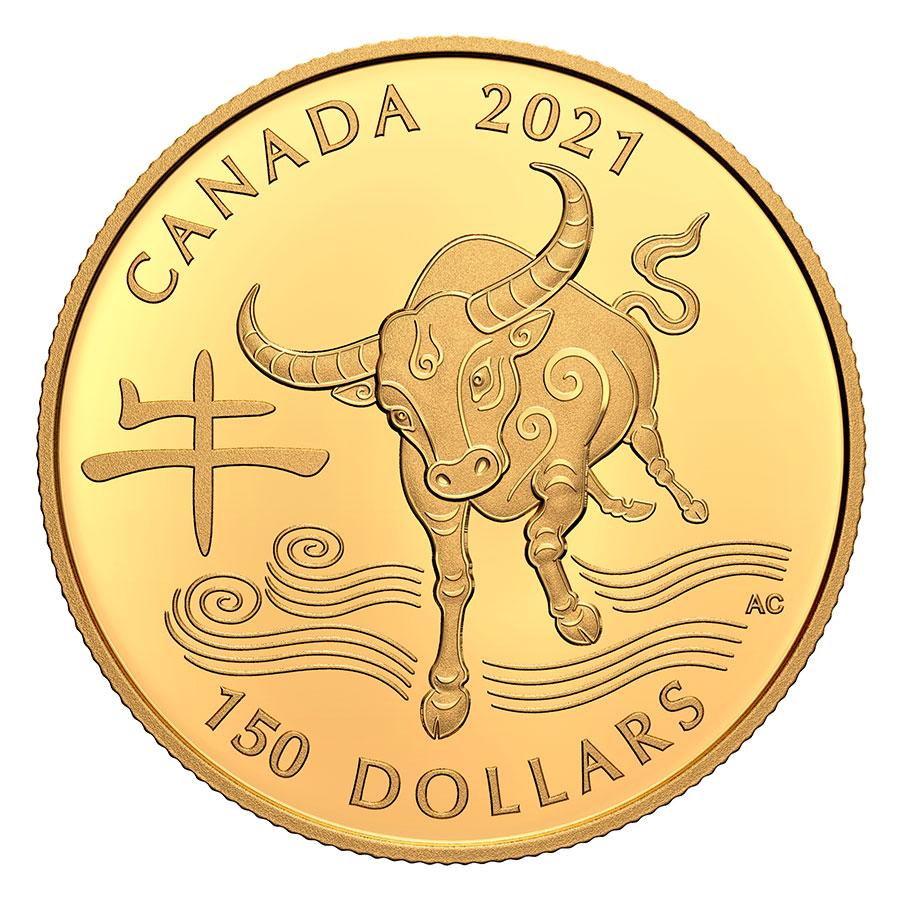 2021 18-Karat Gold Coin – Year of the Ox [177289] - Bullion Mart