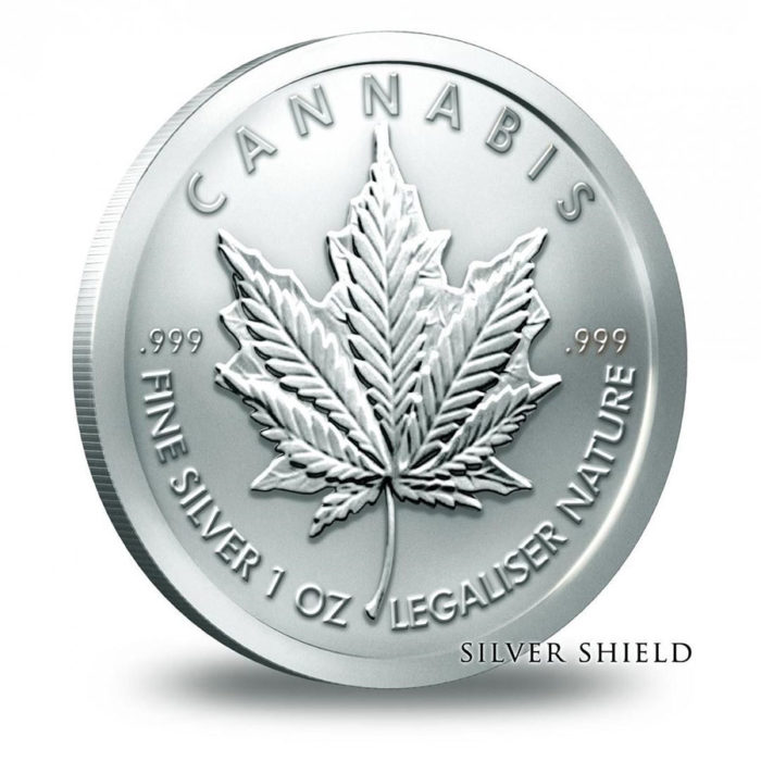 2013 1 oz .999 Fine Silver Coin Cannabis "Legaliser Nature" Silver ...