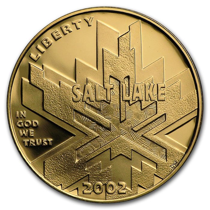 2002 Us Salt Lake City Olympic Games 2-coin Commemorative Proof Set ...