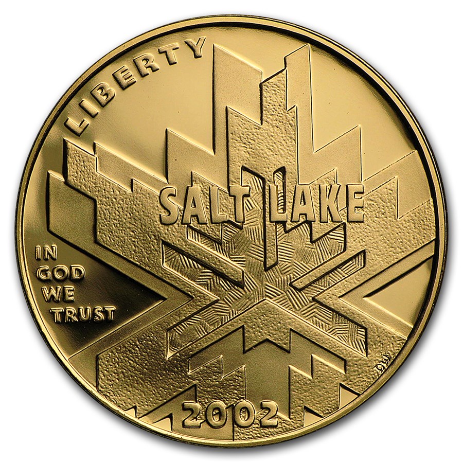 2002 Us Salt Lake City Olympic Games 2-coin Commemorative Proof Set ...