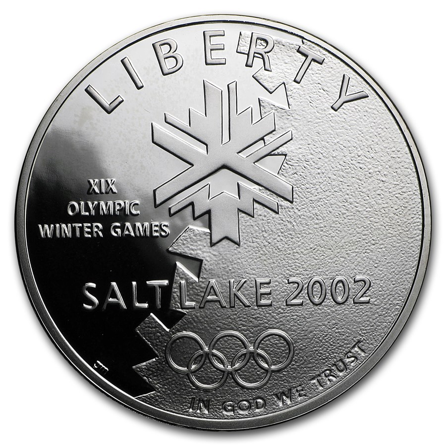 2002 Us Salt Lake City Olympic Games 2-coin Commemorative Proof Set ...