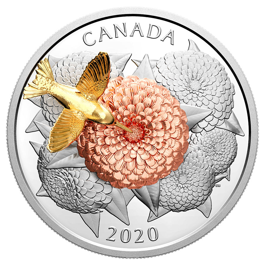 2020 $50 Fine Silver Coin – The Hummingbird and the Bloom [176649 ...
