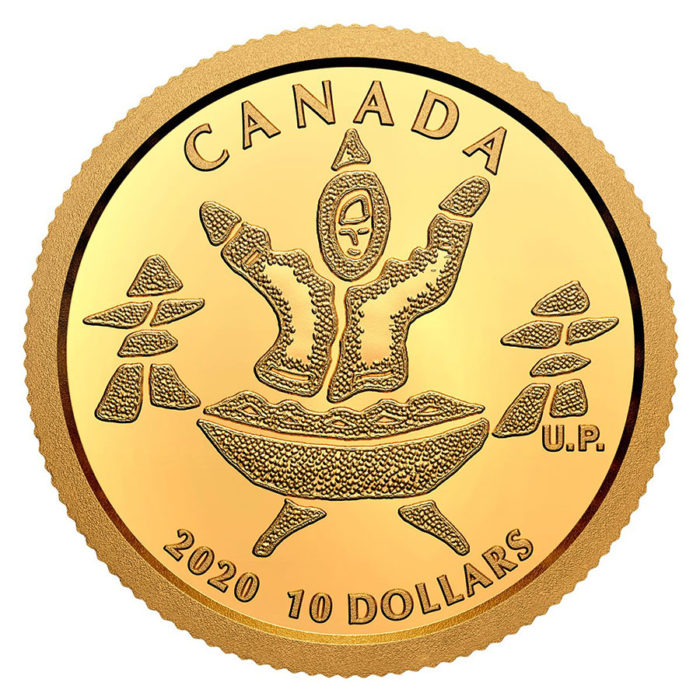 2020 1/20 oz. Pure Gold Coin - An Inuk and a Qulliq [179586] - Bullion Mart