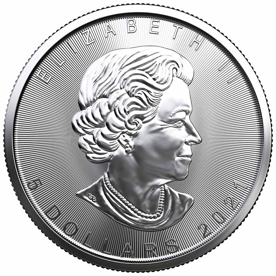 Buy Silver Maple Leaf 1 Oz Coin 2021 Online Royal Canadian Mint