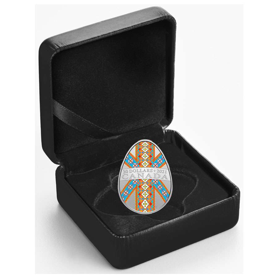 2021 $20 Fine Silver Pysanka Coin [200705] - Bullion Mart
