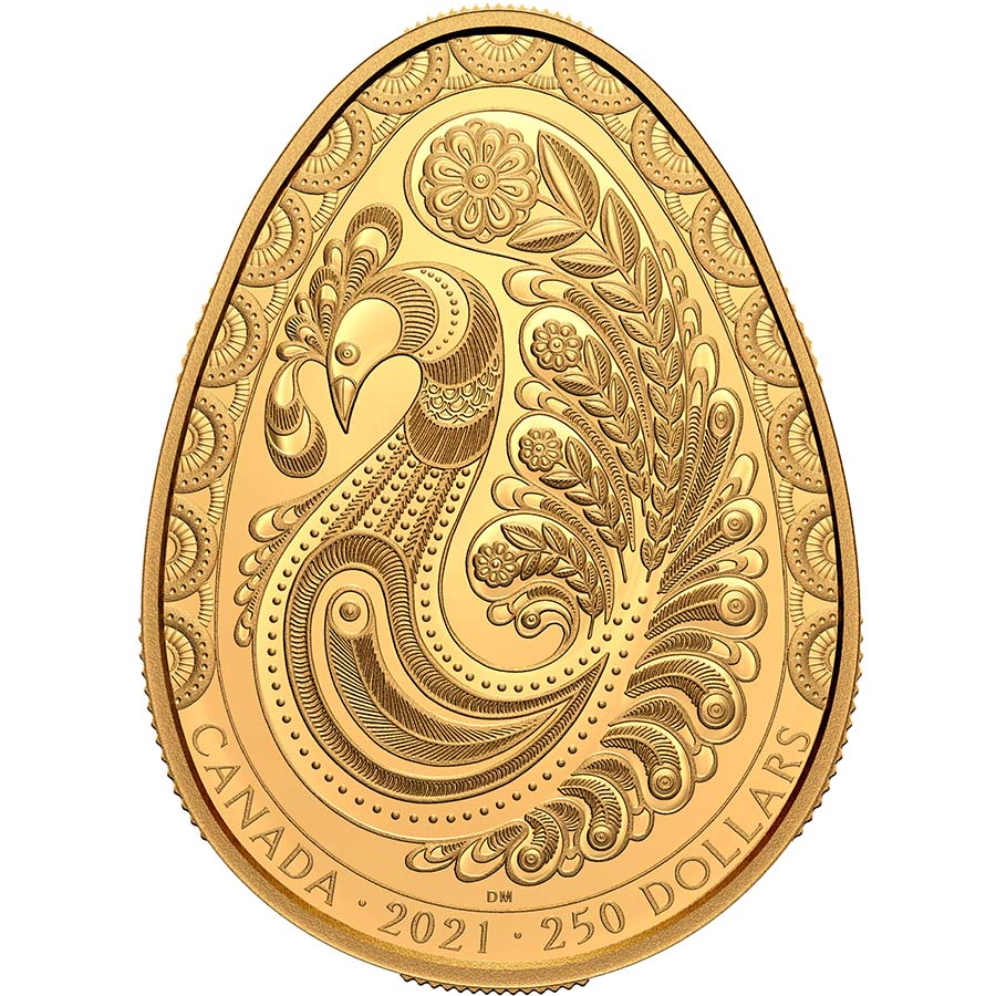 2021 $250 Pure Gold Pysanka Coin [180176] - Bullion Mart