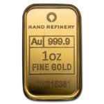 1 oz Rand Refinery Gold Bar (New w/ Black Assay) - Bullion Mart