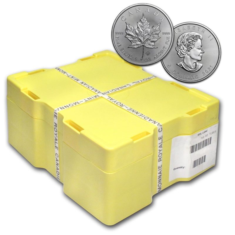 2021 Great Britain 1 oz Silver Britannia - 500 Coins Monster Box ...