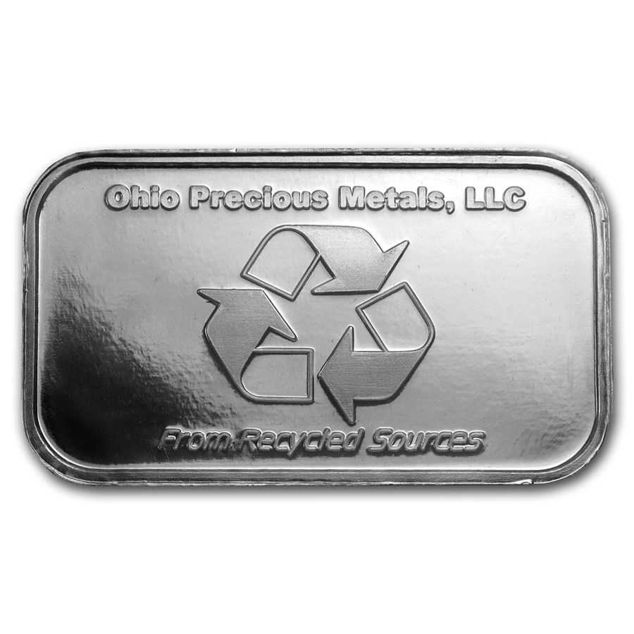 1 oz OPM Silver Bar - Ohio Precious Metals (Open) - Bullion Mart
