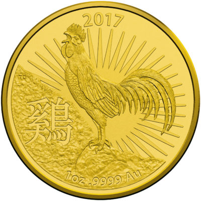 2017 Lunar Series Year of the Rooster Coin 1 Oz - Bullion Mart