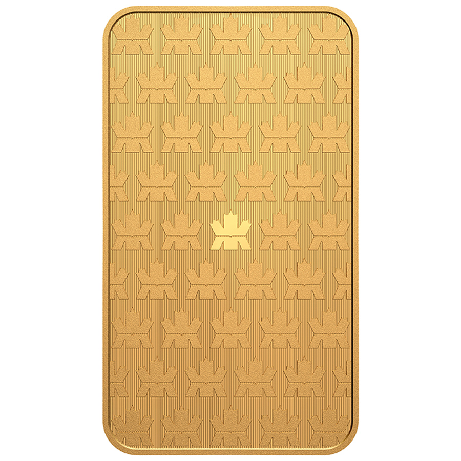 1 oz Royal Canadian Mint Gold Bar (RCM) New Style - Bullion Mart