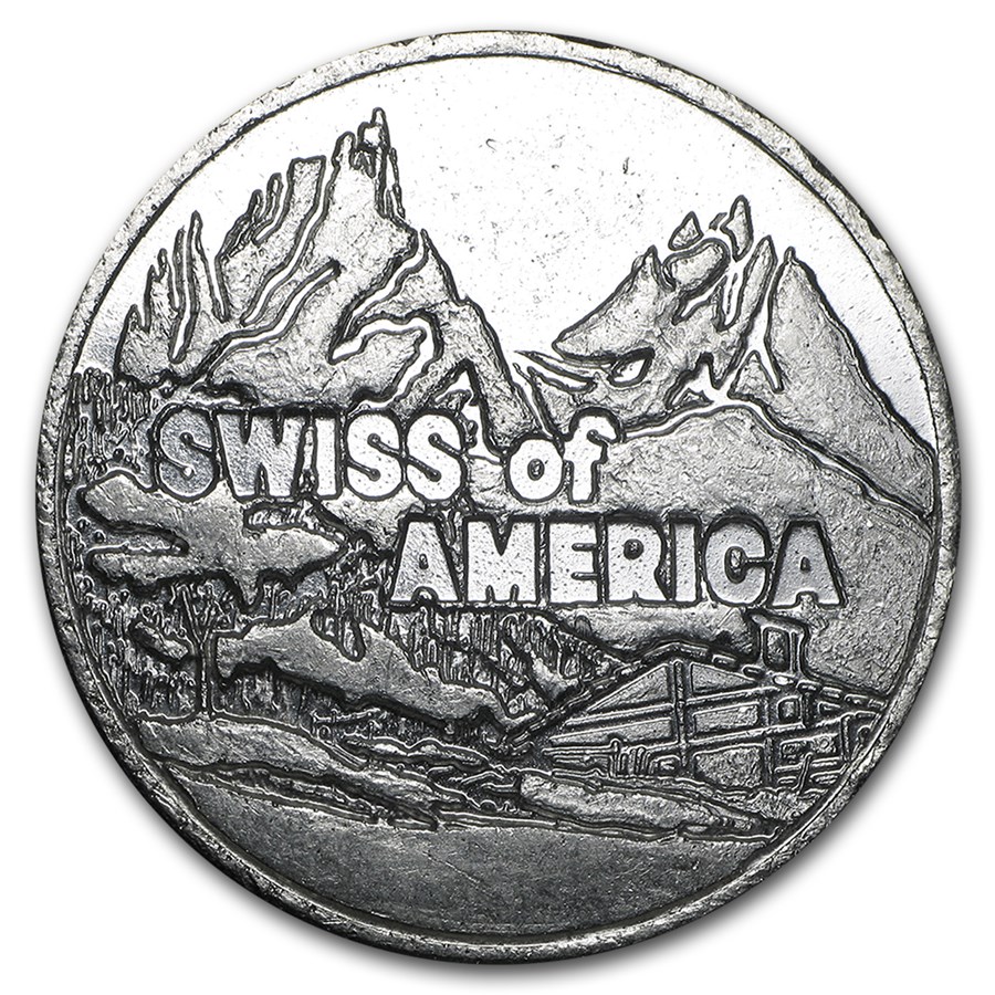 5 oz Silver Round - Swiss of America - Bullion Mart