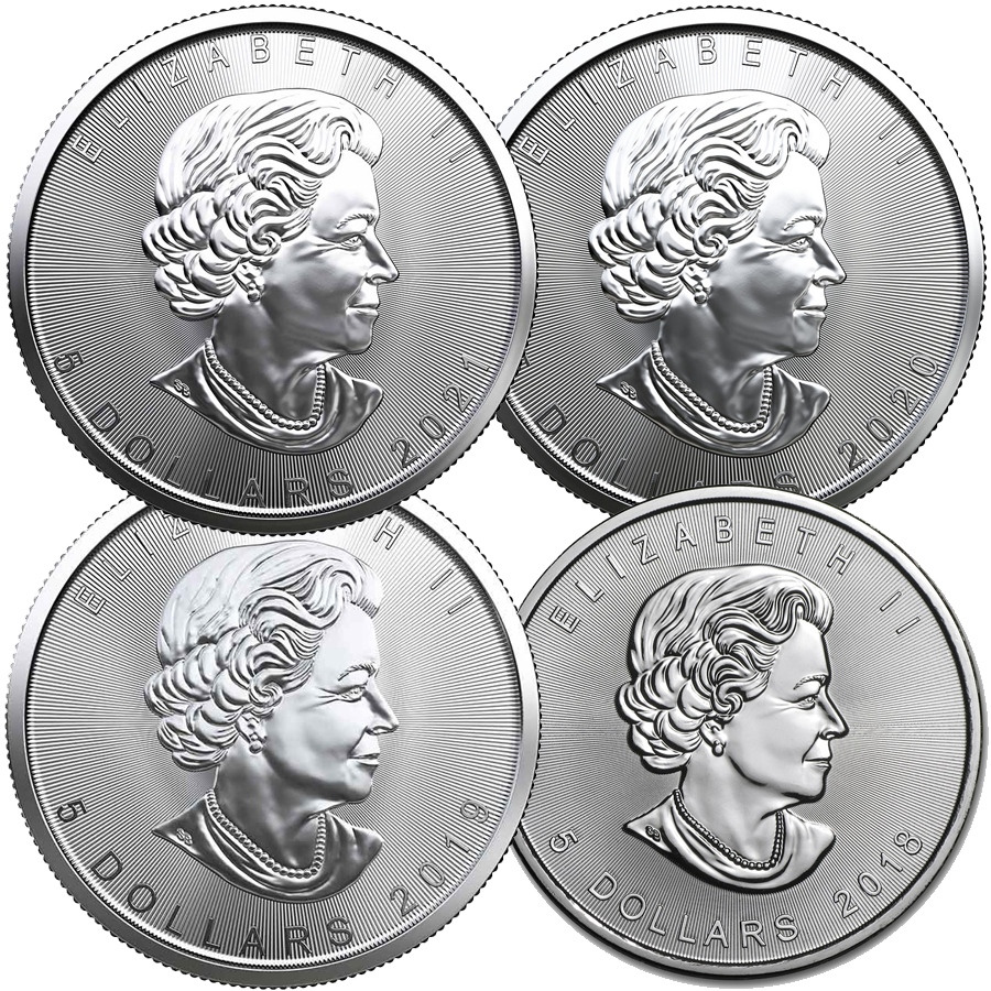Buy Canadian Silver Maple Leaf Coins | Silver Maple Coins | Bullion Mart