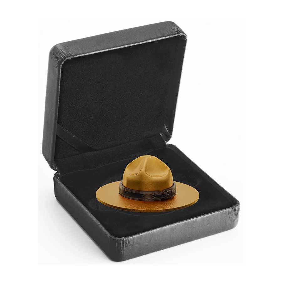 2021 1.5 oz. Pure Silver Gold-Plated Coin - Classic Mountie Hat ...