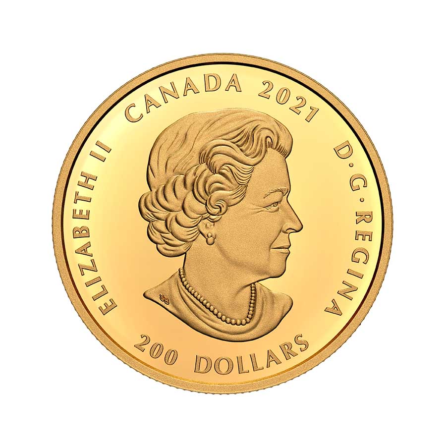 2021 $200 Pure Gold Coin – Ramming Bighorn Sheep - Bullion Mart