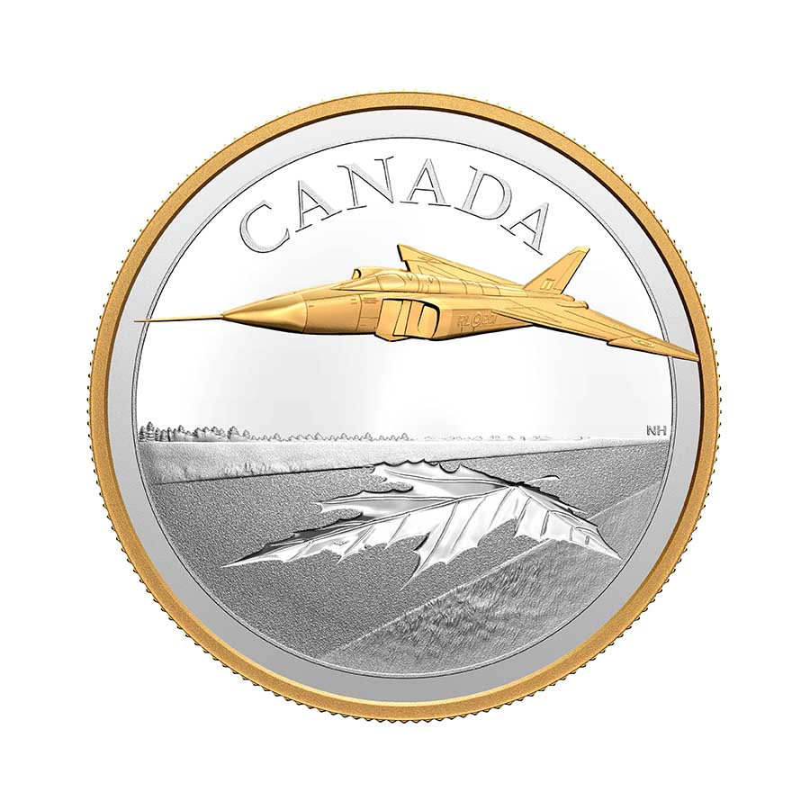 2021 $50 Fine Silver Coin - The Avro Arrow - Bullion Mart