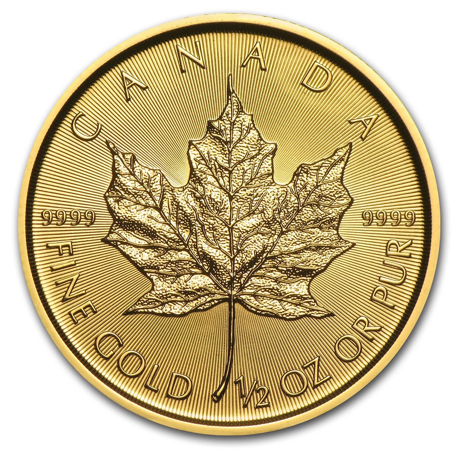 2021 Canada 1/2 oz Gold Maple Leaf - Bullion Mart