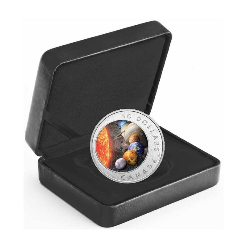 2021 $50 Fine Silver Coin - The Solar System - Bullion Mart