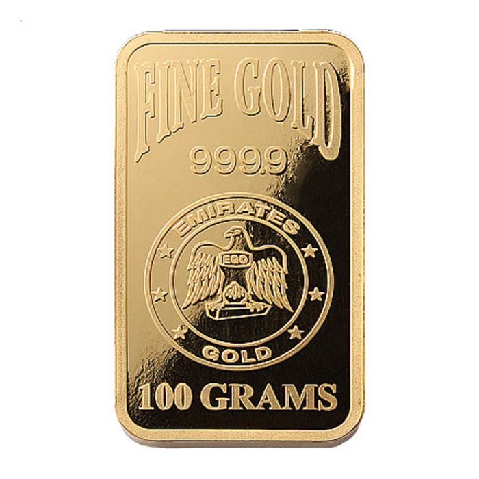 100 gram Gold Bar - Emirates (With Assay) - Bullion Mart
