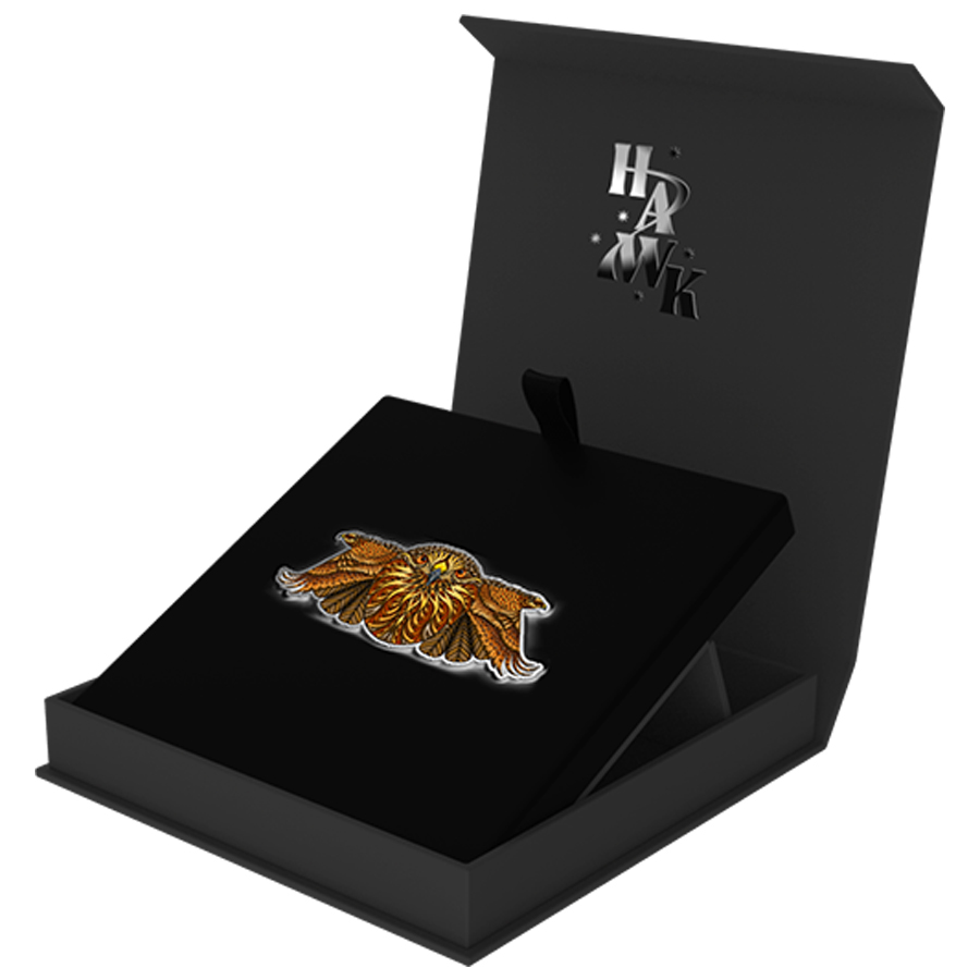 International Coins - Shadow Hunters 3 oz Pure Silver Coin - Hawk ...