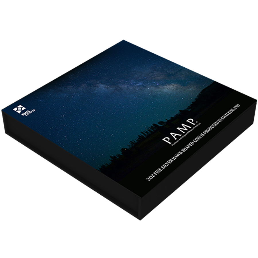 International Coins - Shadow Hunters 3 oz Pure Silver Coin - Hawk ...