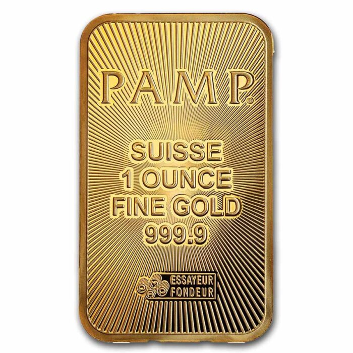 PAMP Suisse 999.9 Pure 1 oz Gold Bar - Bullion Mart