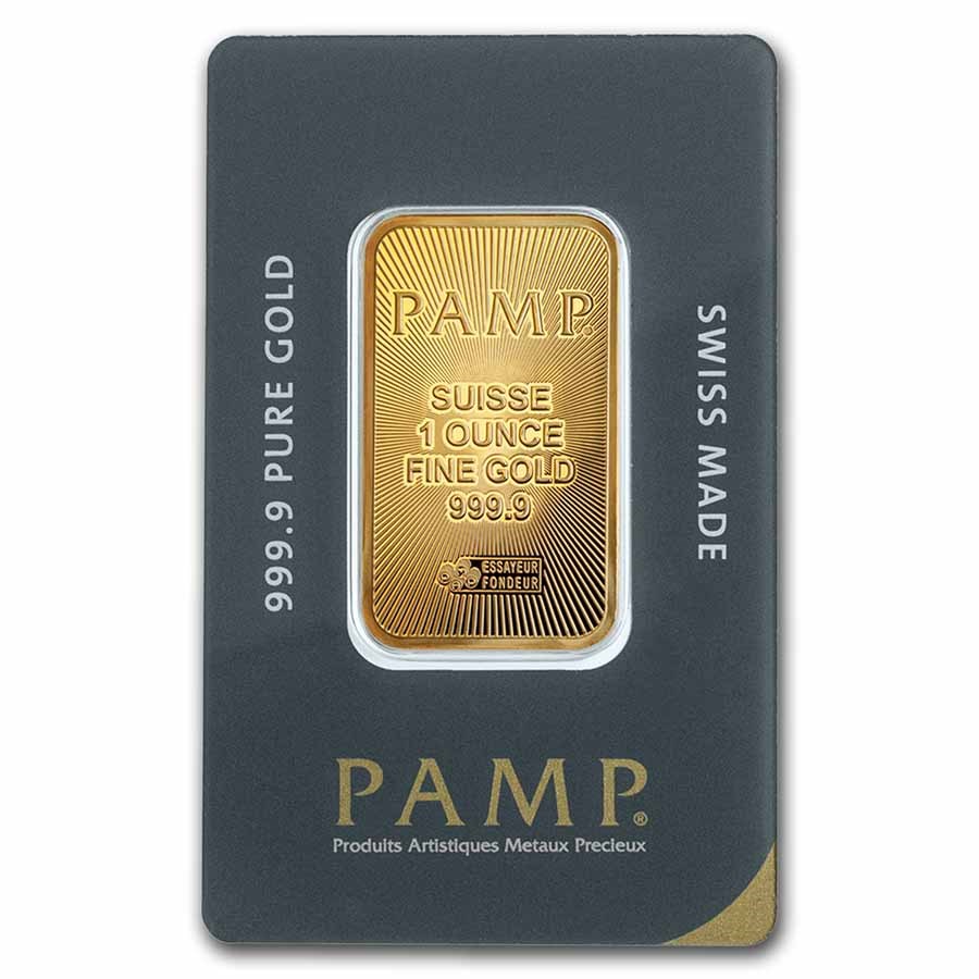 PAMP Suisse 999 9 Pure 1 Oz Gold Bar Bullion Mart