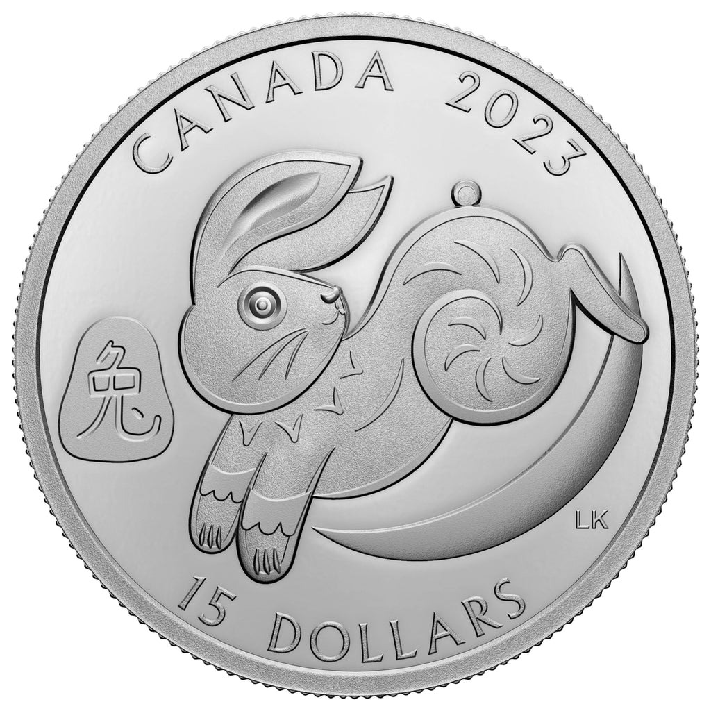 2023 $15 Lunar Year of the Rabbit - Fine Silver Coin - Bullion Mart