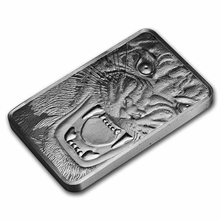 10 oz MMTC-PAMP Bengal Tiger Silver Bar (New) - Bullion Mart