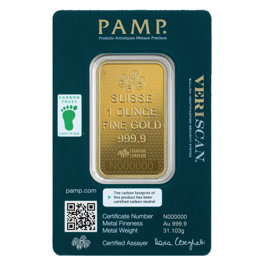 1 oz Lady Fortuna Gold Bar – 45th Anniversary - Bullion Mart