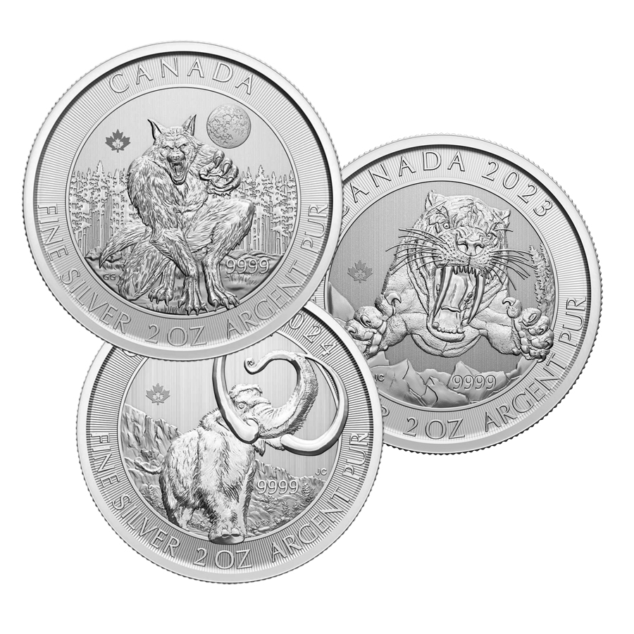 2 Oz Silver Coins Combo - 3 x 5 Coins - Bullion Mart | Dubai | UAE