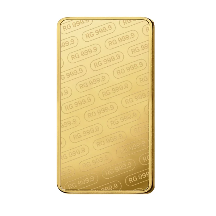 5 gram Pure Gold Bar 0.9999 - RG Refinery, UAE - Bullion Mart