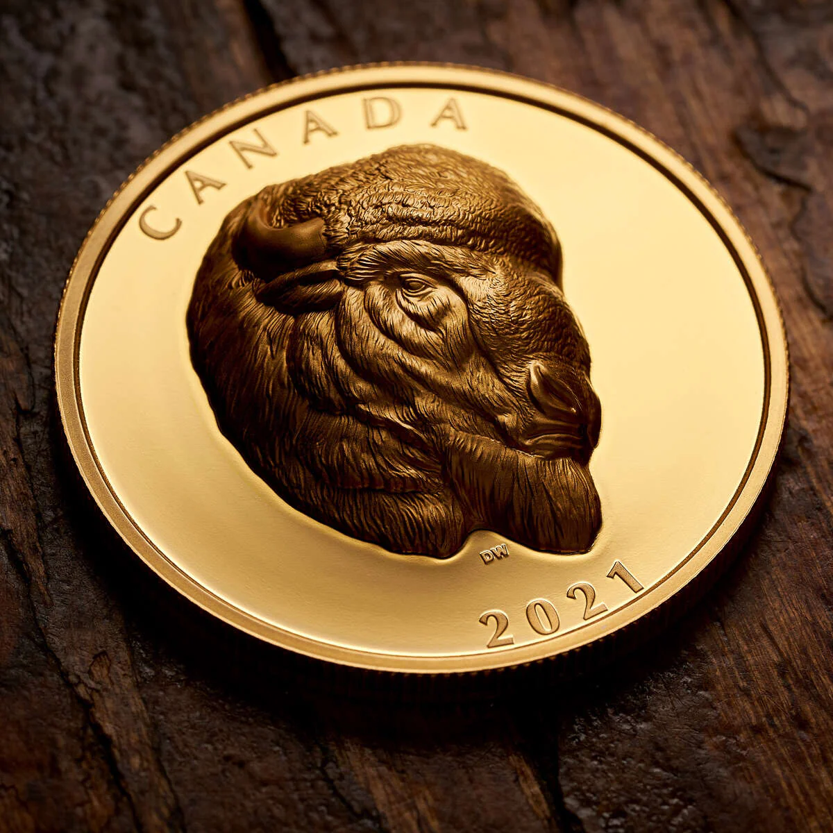 2021 $250 Bold Bison (EHR) - Pure Gold Coin - Bullion Mart