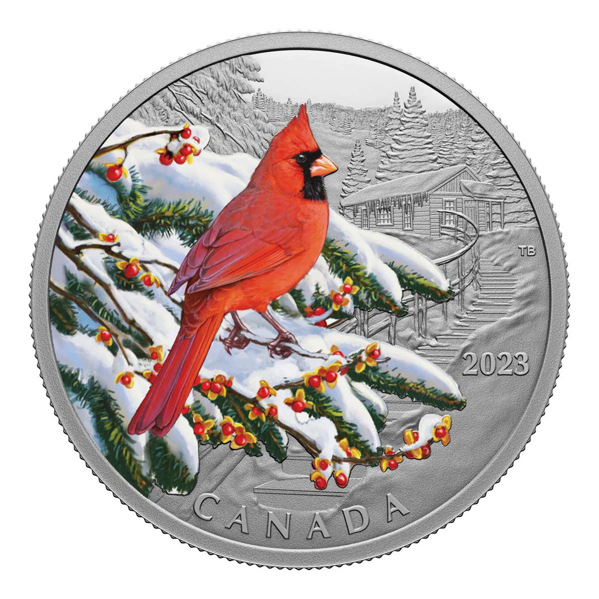 2023 $20 Colourful Birds: Northern Cardinal - Pure Silver Coin ...