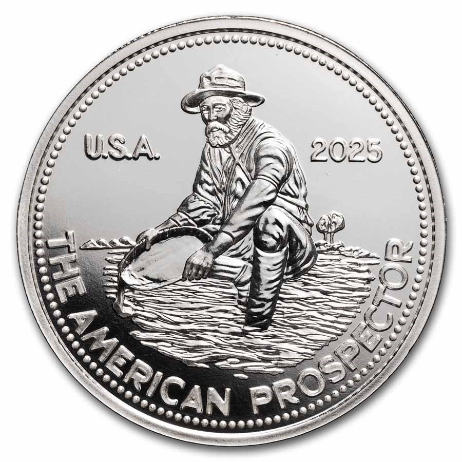 2025 1 oz Silver Round - Engelhard Prospector - Bullion Mart