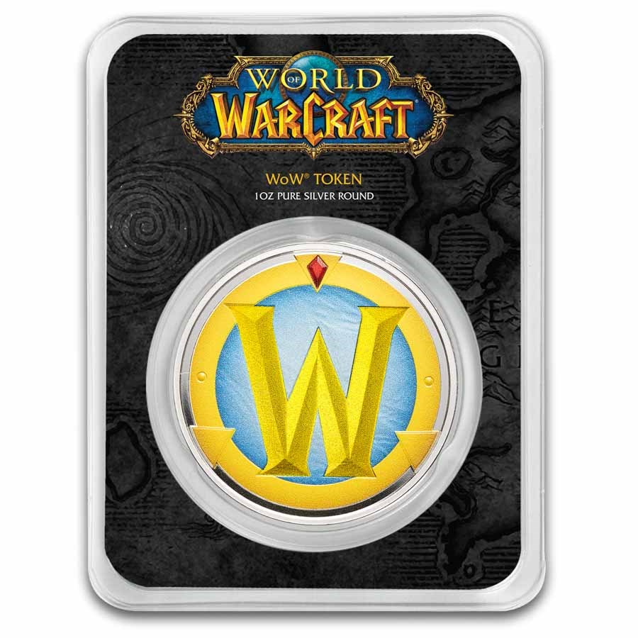 1 oz Silver World of Warcraft Colorized Token (TEP) - Bullion Mart